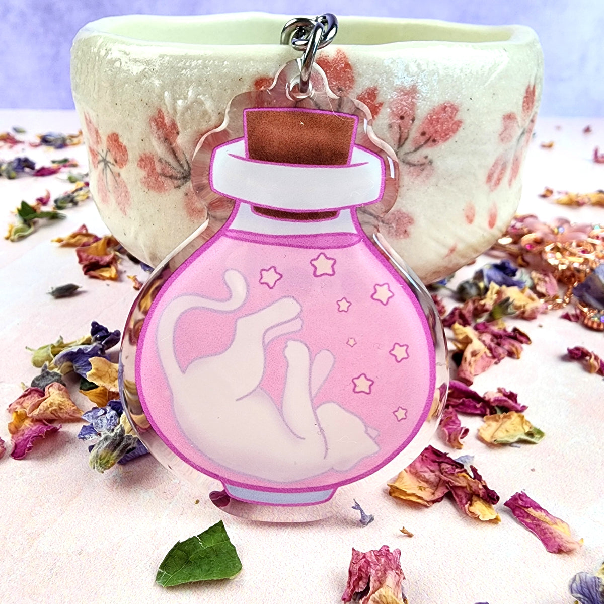 Cat Potion Acrylic Charm – Geeklectic